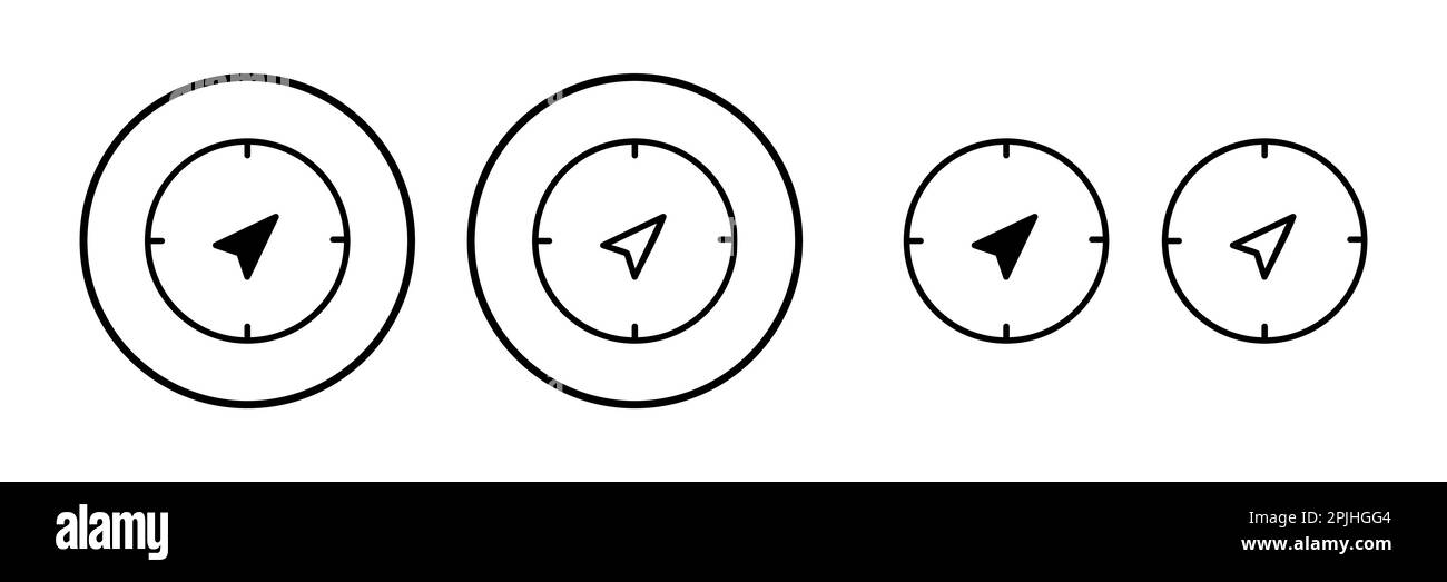 Compass icon vector. navigation icon Stock Vector Image & Art - Alamy