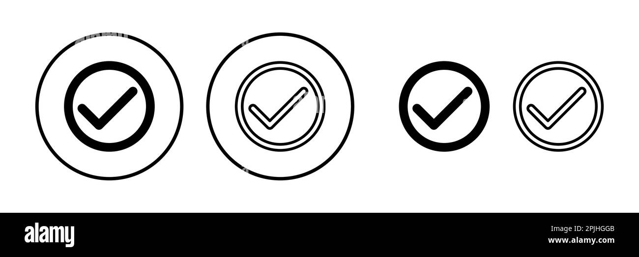 check icon vector. check mark icon. check list button icon Stock Vector Image & Art - Alamy