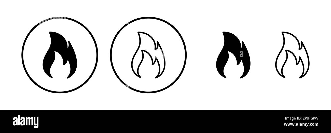 Fire icon vector. fire flame icon Stock Vector Image & Art - Alamy
