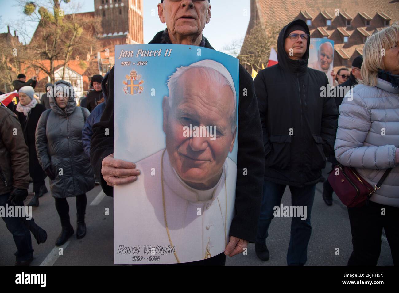 Gdansk, Poland. 2 April 2023. Papal March in Defense of Pope John Paul ...