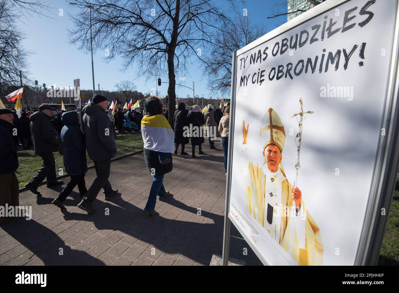 Gdansk, Poland. 2 April 2023. Papal March in Defense of Pope John Paul ...