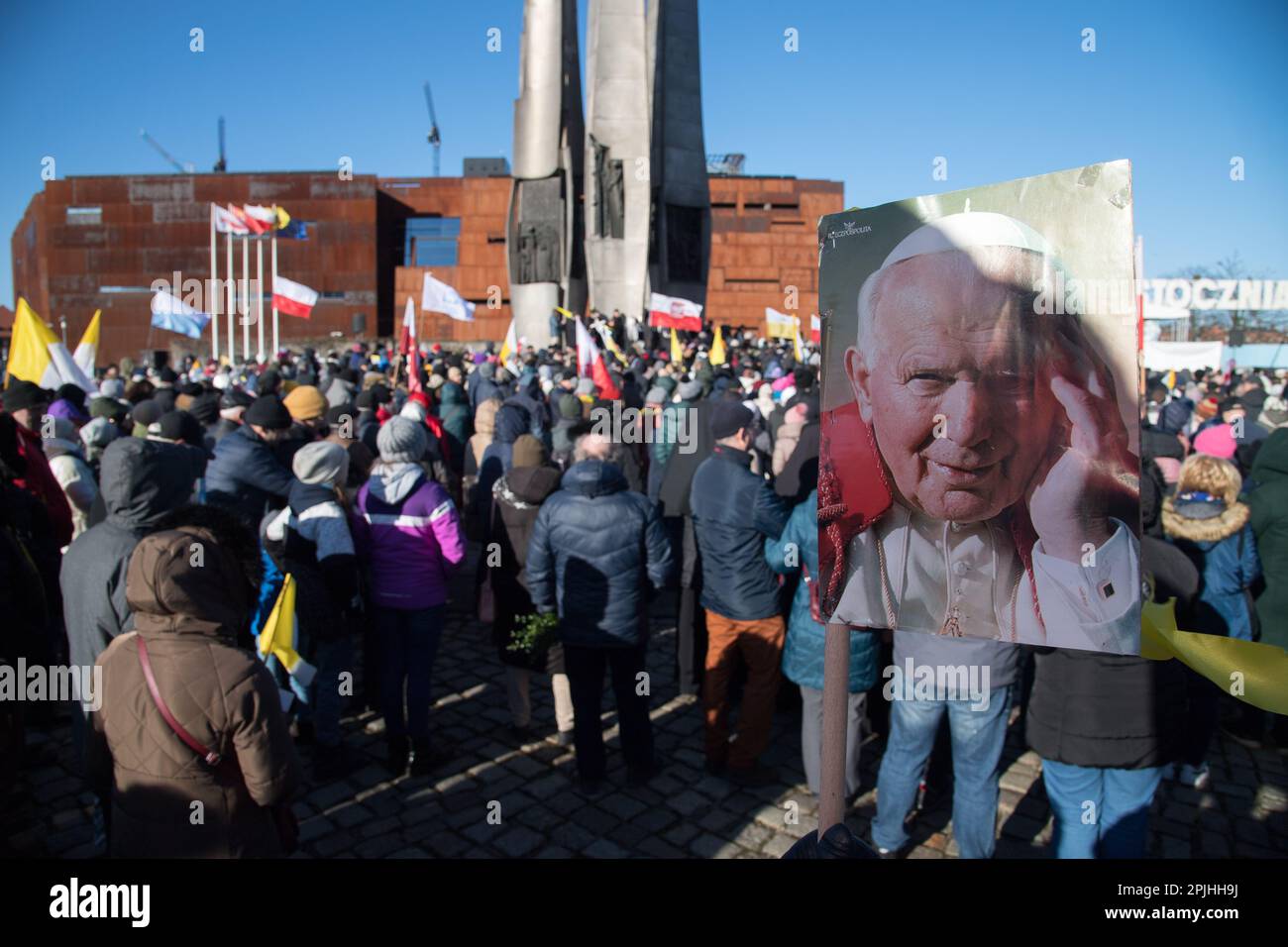 Gdansk, Poland. 2 April 2023. Papal March in Defense of Pope John Paul ...