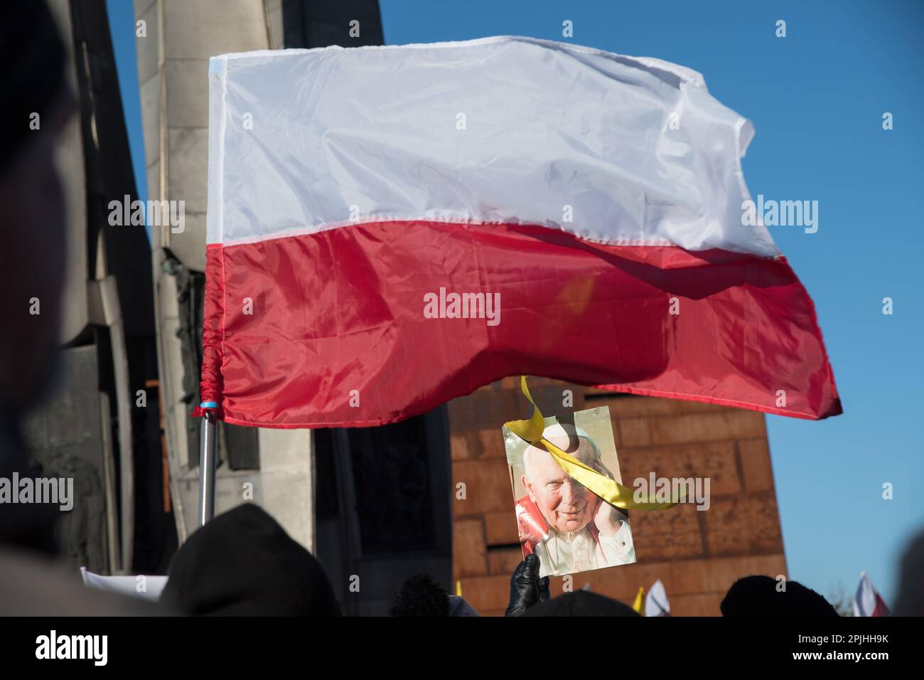 Gdansk, Poland. 2 April 2023. Papal March in Defense of Pope John Paul ...