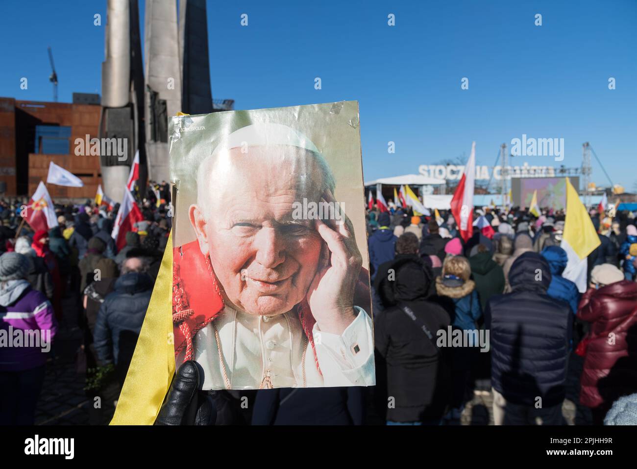 Gdansk, Poland. 2 April 2023. Papal March in Defense of Pope John Paul ...