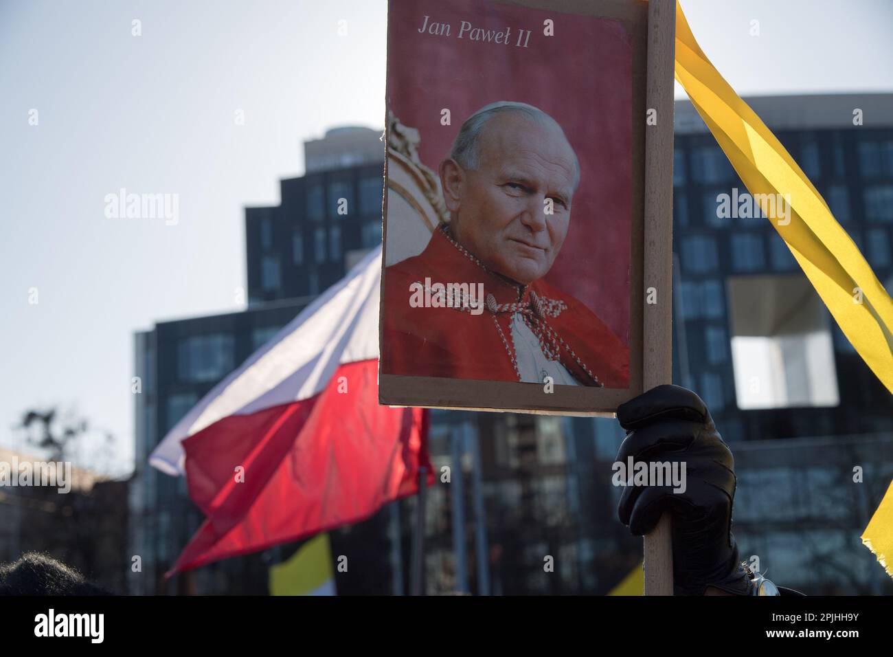 Gdansk, Poland. 2 April 2023. Papal March in Defense of Pope John Paul ...