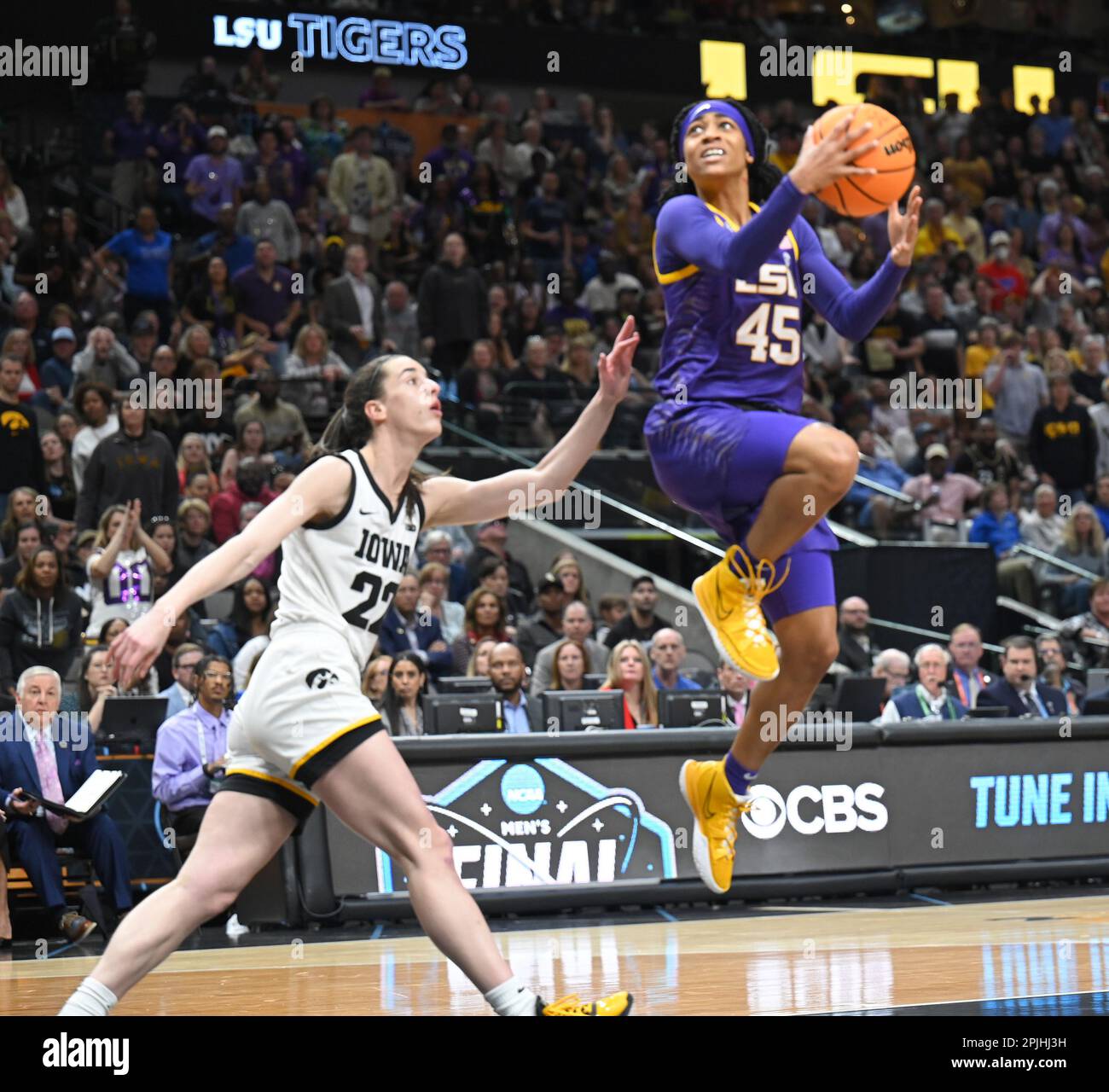Dallas, United States. 02nd Apr, 2023. LSU Tigers Alexis Morris goes up ...