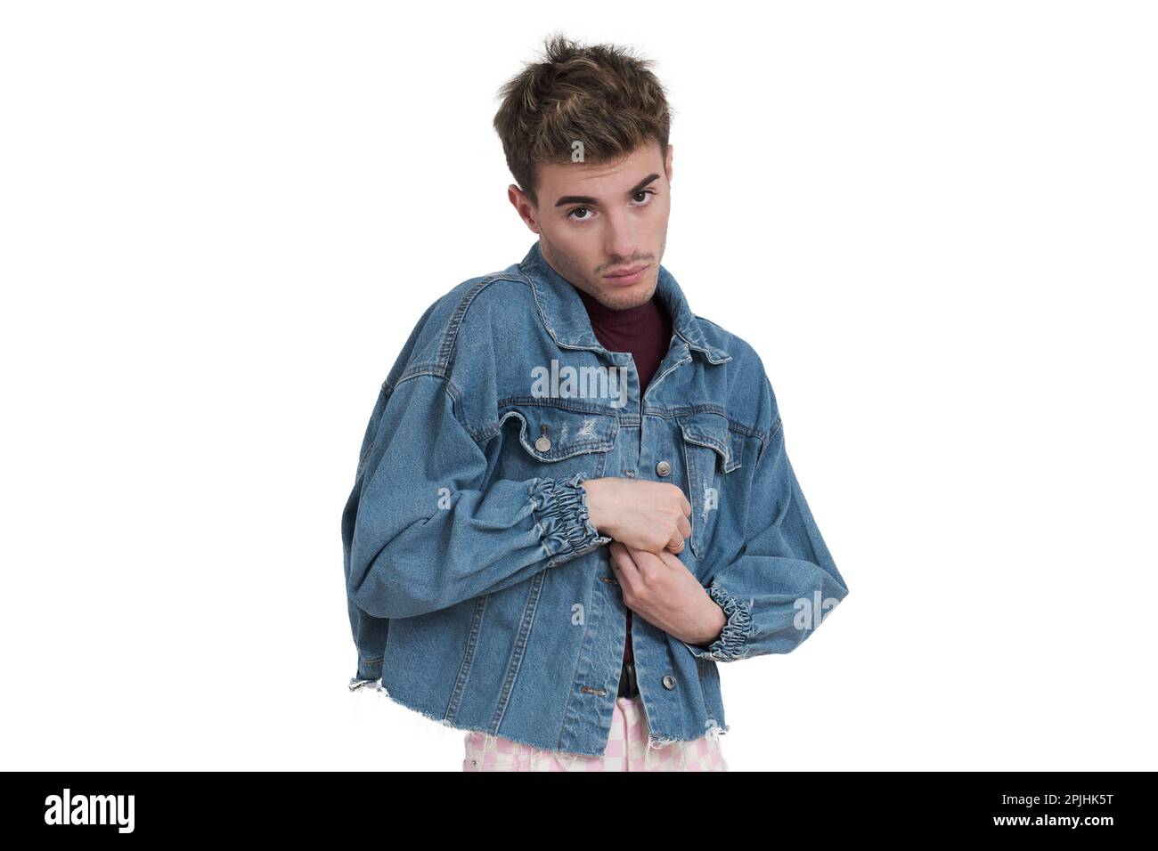 Shyly young hi-res stock photography and images - Alamy