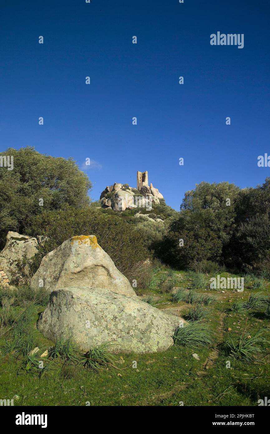 Loiri, il Castello di Pedres. Olbia Tempio, Sardegna. Italia Stock ...