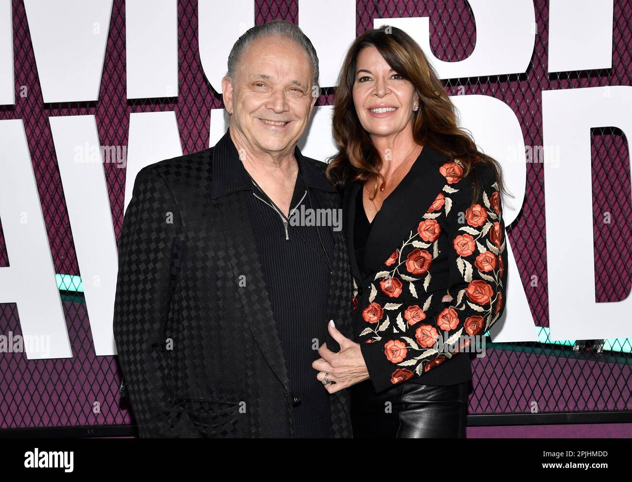 Jimmie Vaughan, left, and Robin Vaughan arrive at the CMT Music Awards ...