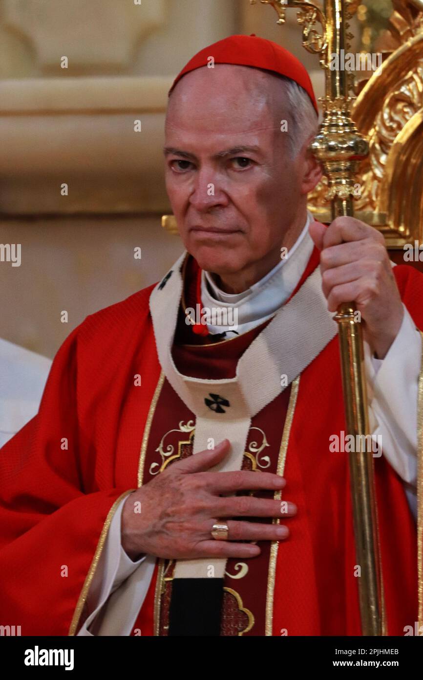 April 2, 2023 in Mexico City, Mexico: Cardinal Carlos Aguiar Retes ...