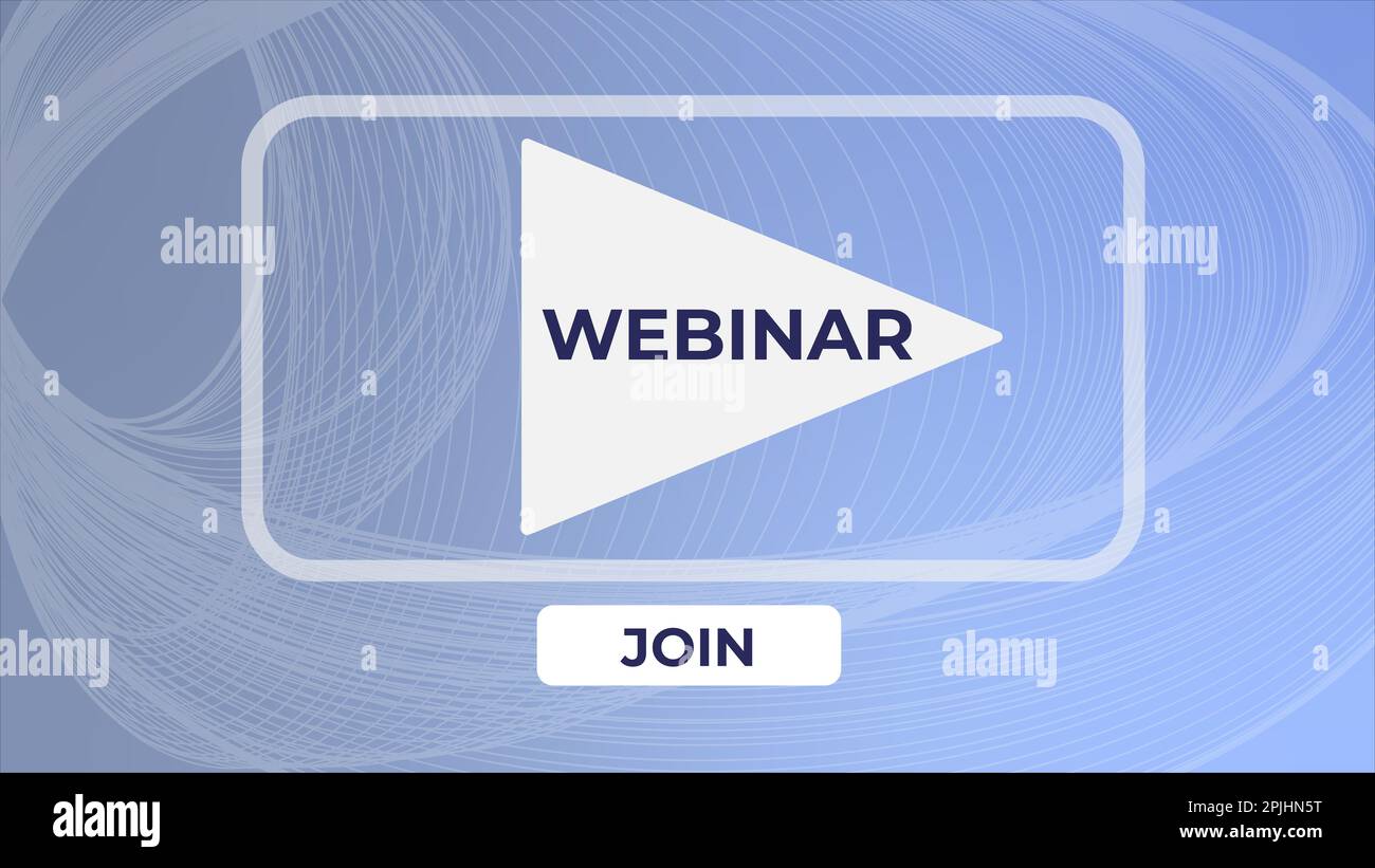 Interface of platform for broadcasting webinar. Progressive online ...