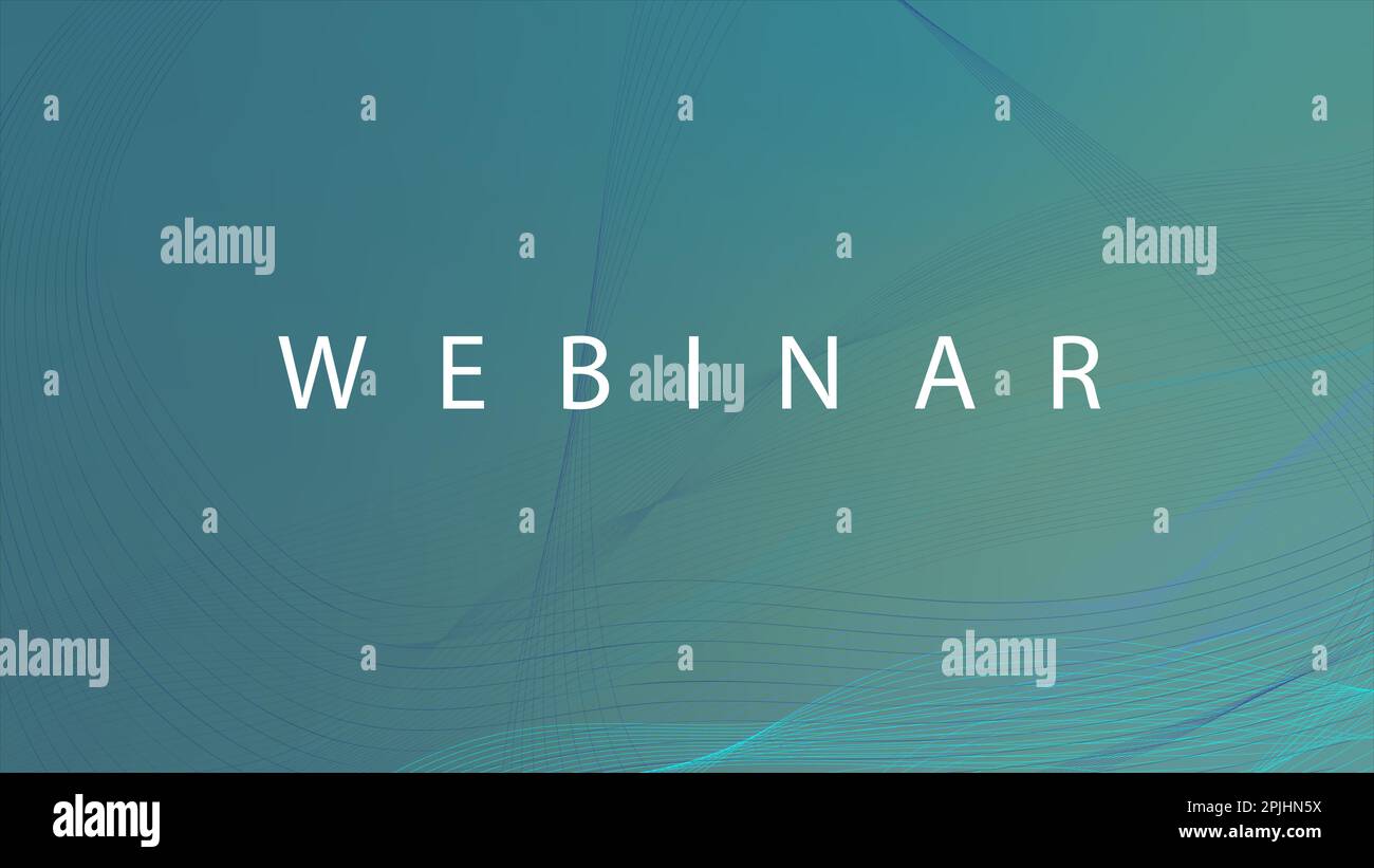 Platform for broadcasting webinar. Progressive online learning Stock ...