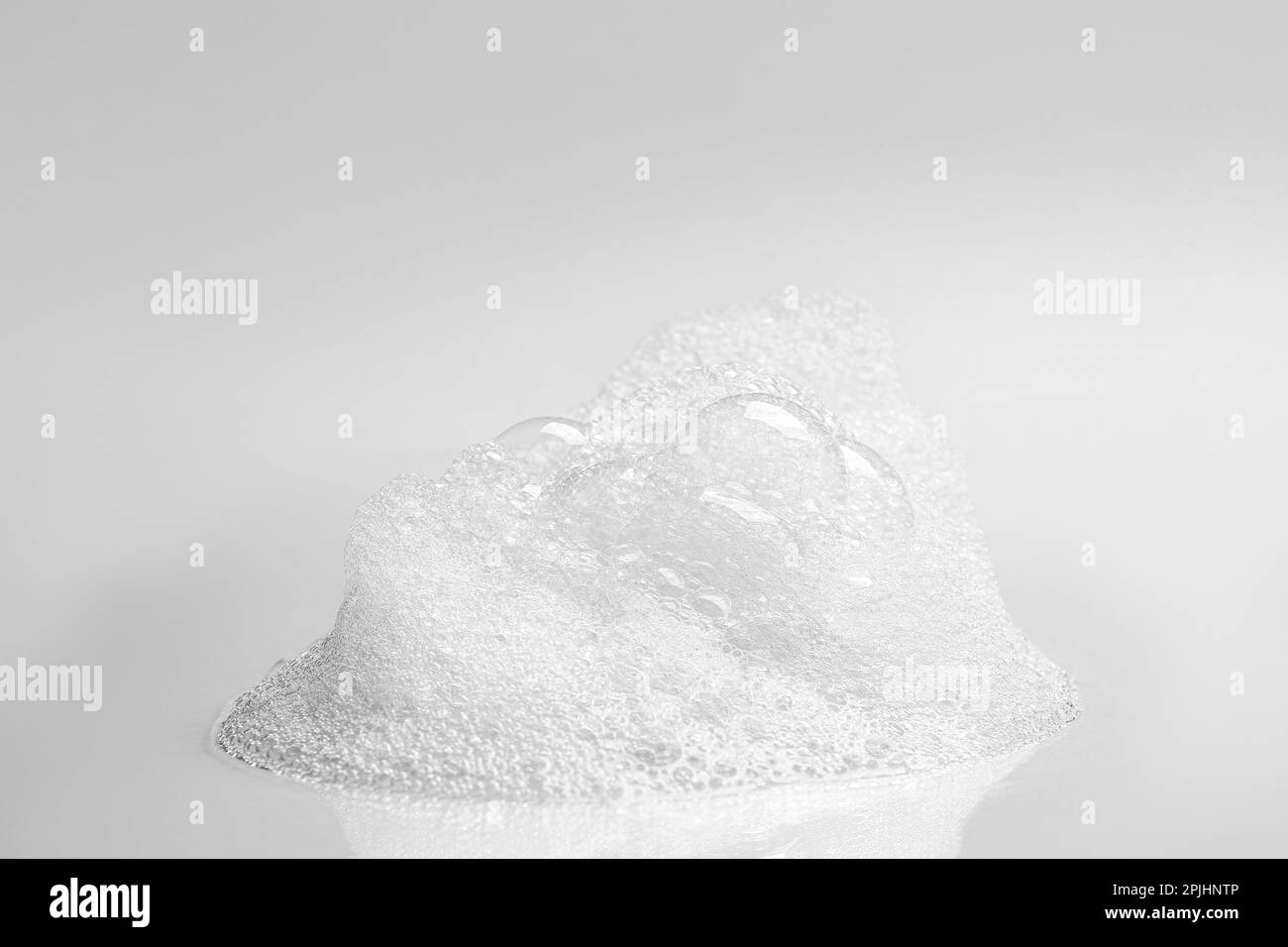 Soap foam on light Black and White Stock Photos & Images - Alamy