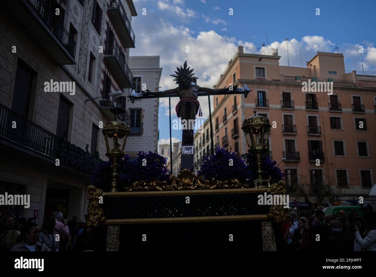 Barcelona, Barcelona, Spain. 2nd Apr, 2023. The Procession of the Good ...