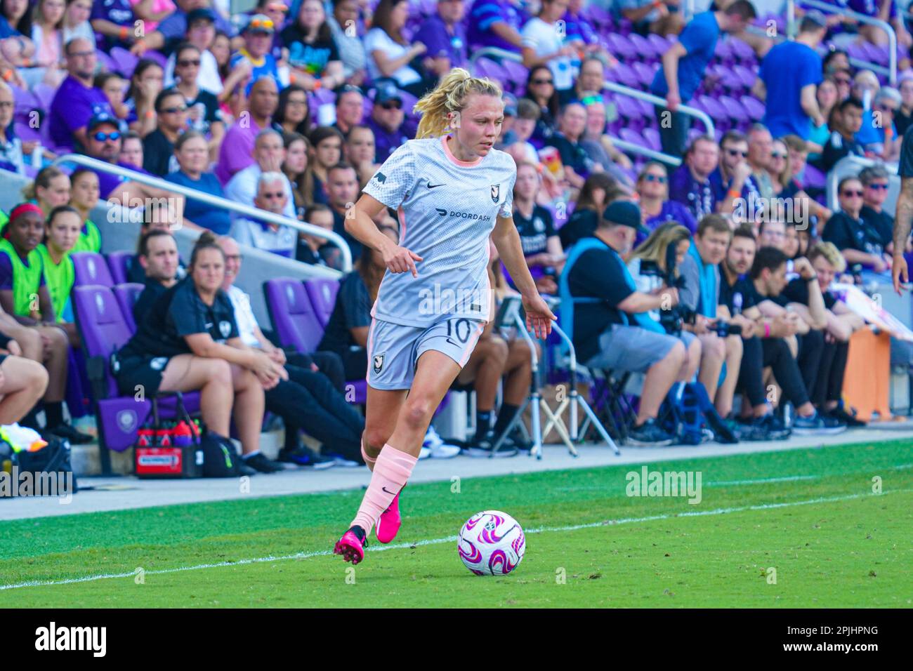 Orlando, Florida, USA, April 2, 2023, Angel City forward Claire Emslie ...