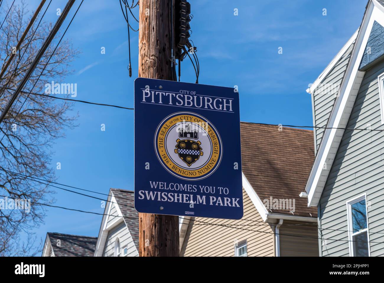 Welcome pennsylvania road sign hi-res stock photography and images - Alamy