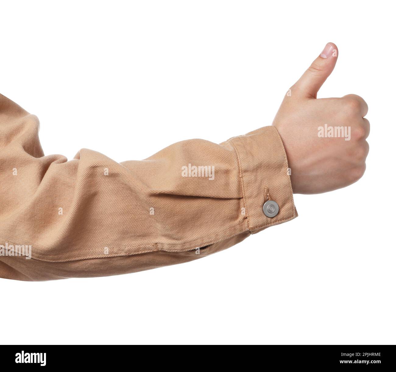 Closeup hand man hitchhiking on hi-res stock photography and images - Alamy