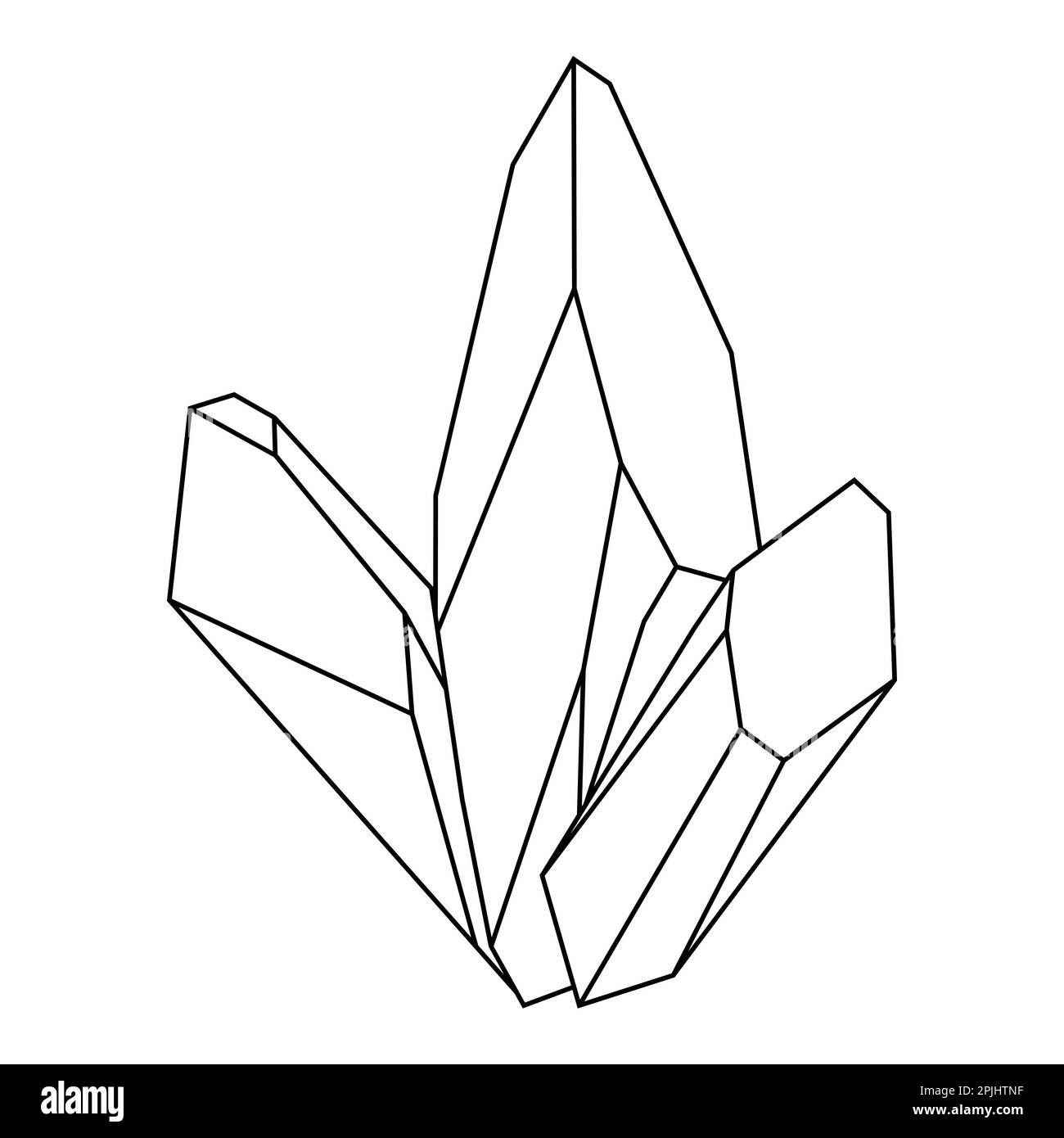 Flat crystals Black and White Stock Photos & Images - Alamy