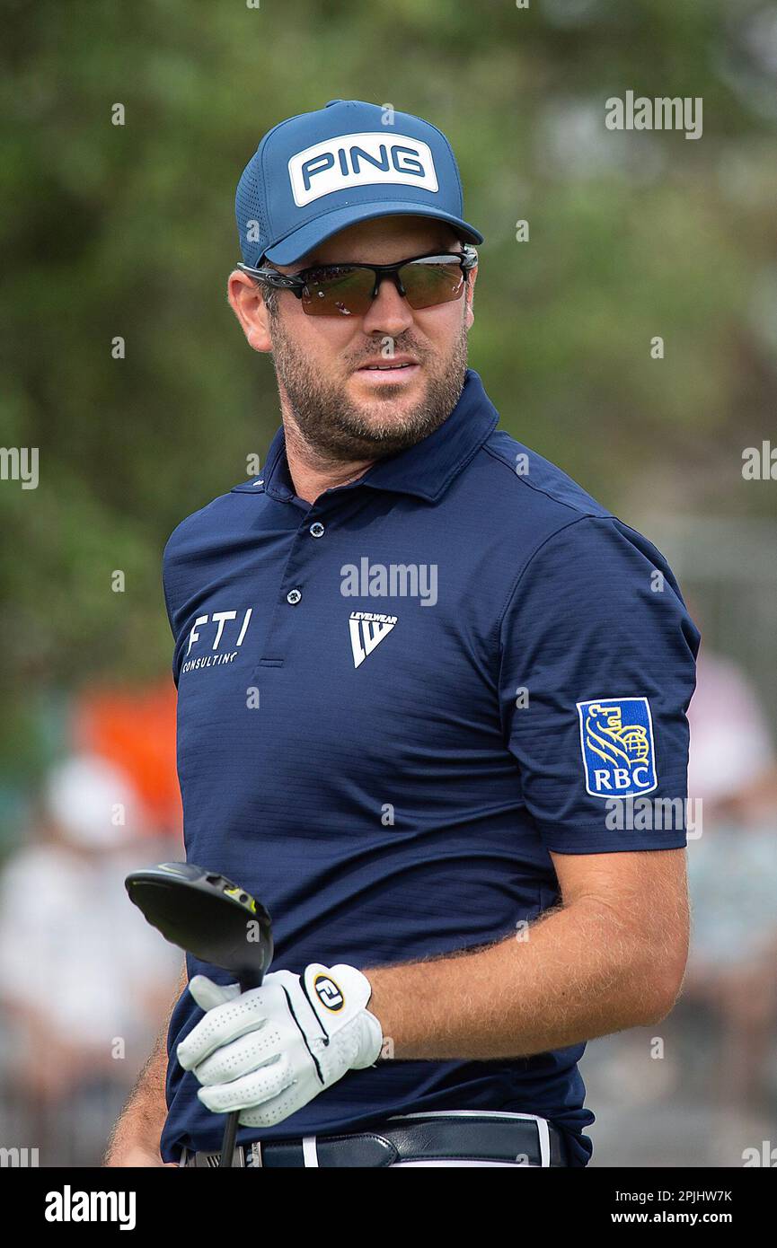 April 02, 2023: Corey Conners in action final round at the Valero Texas ...