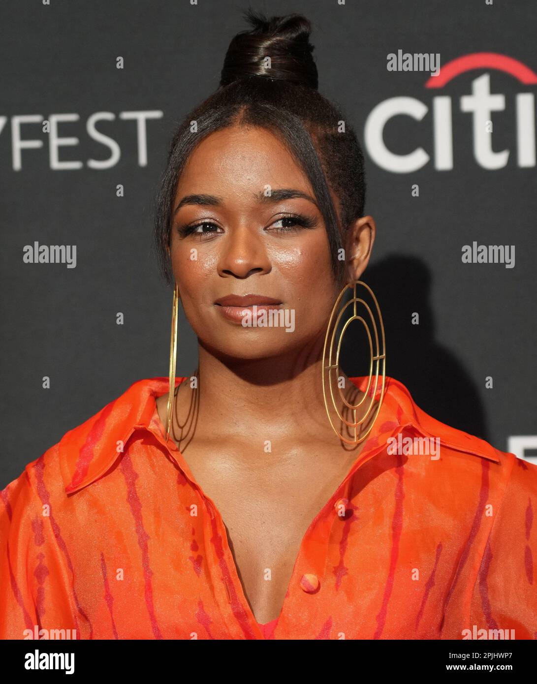 Los Angeles, USA. 02nd Apr, 2023. Alexis Floyd arrives at The PaleyFest ...