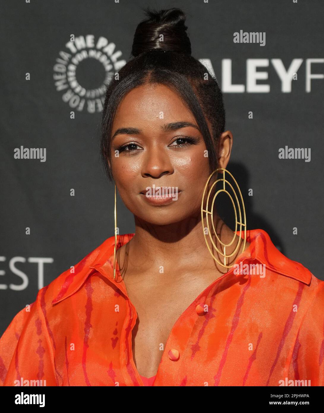 Los Angeles, USA. 02nd Apr, 2023. Alexis Floyd arrives at The PaleyFest ...