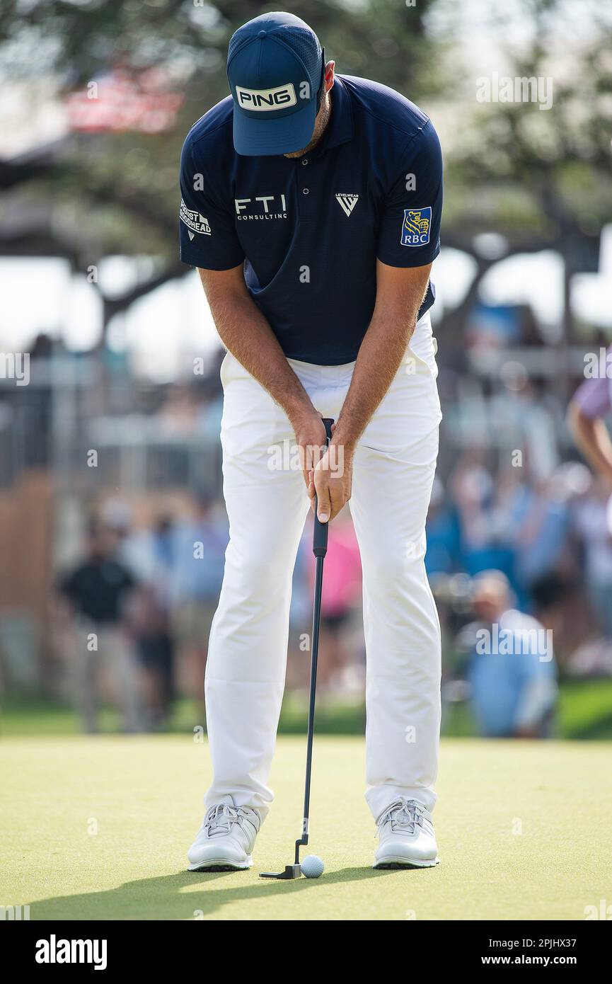 April 02, 2023: Corey Conners in action final round at the Valero Texas ...