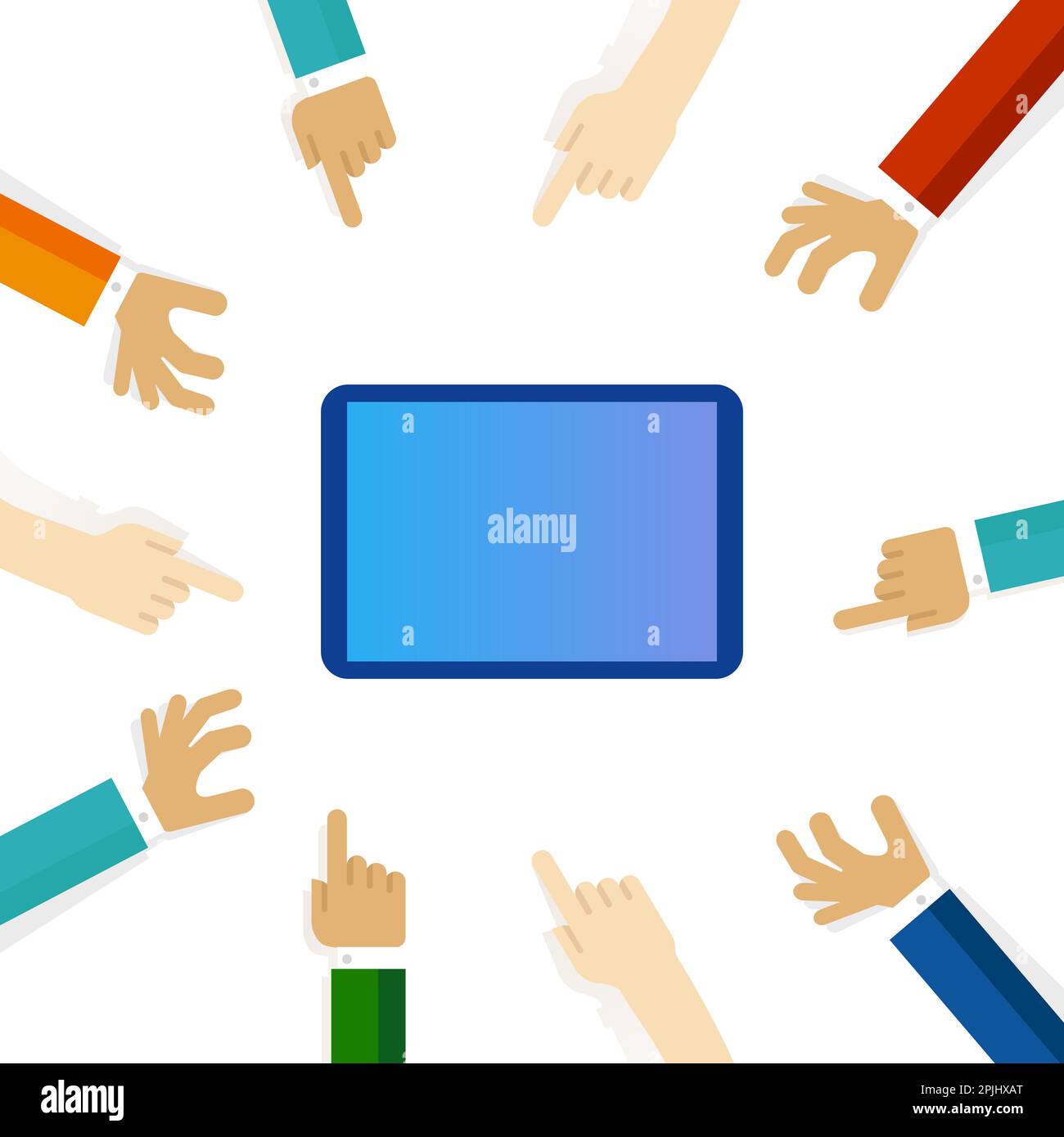 Blank digital device screen mockups Stock Vector Images - Alamy