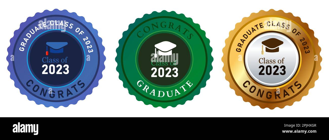 2023 graduation logo Stock Vector Images - Alamy