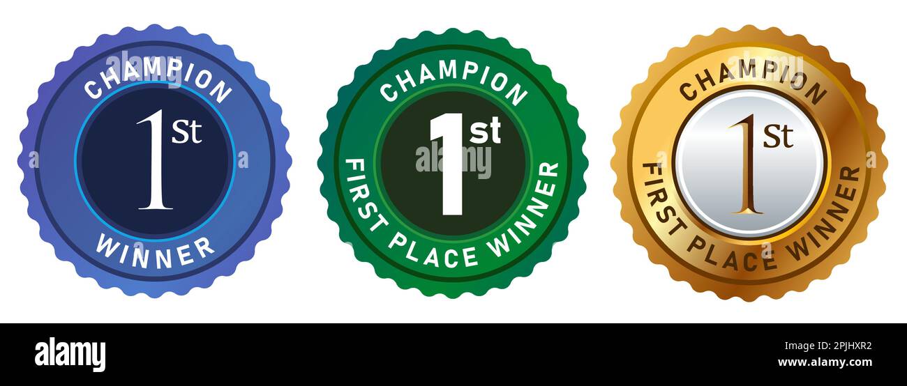 1st place medal Cut Out Stock Images & Pictures - Alamy