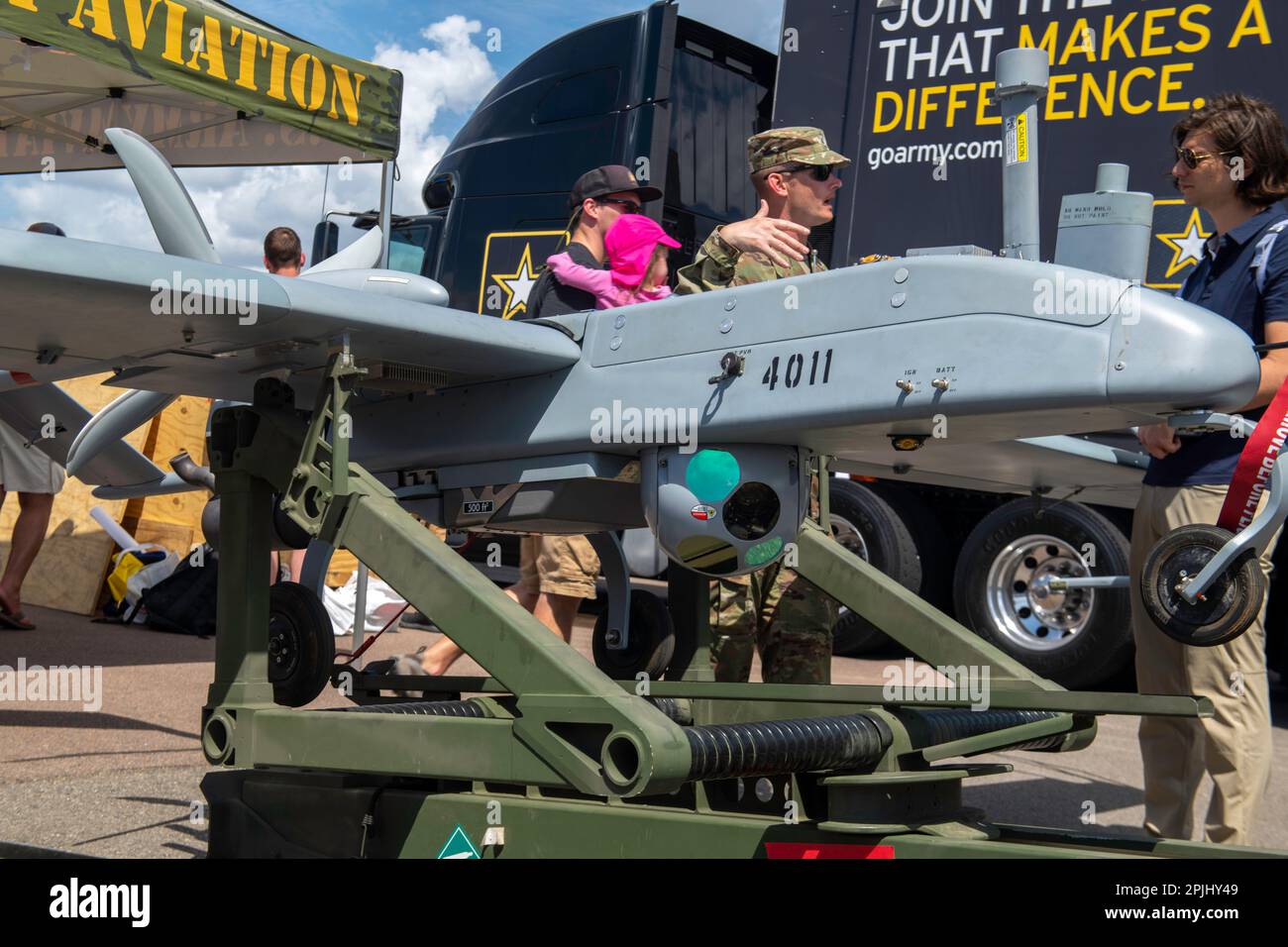 Lakeland, Florida, USA. 1st Apr, 2023. A recently updated RQ-7B V2 ...