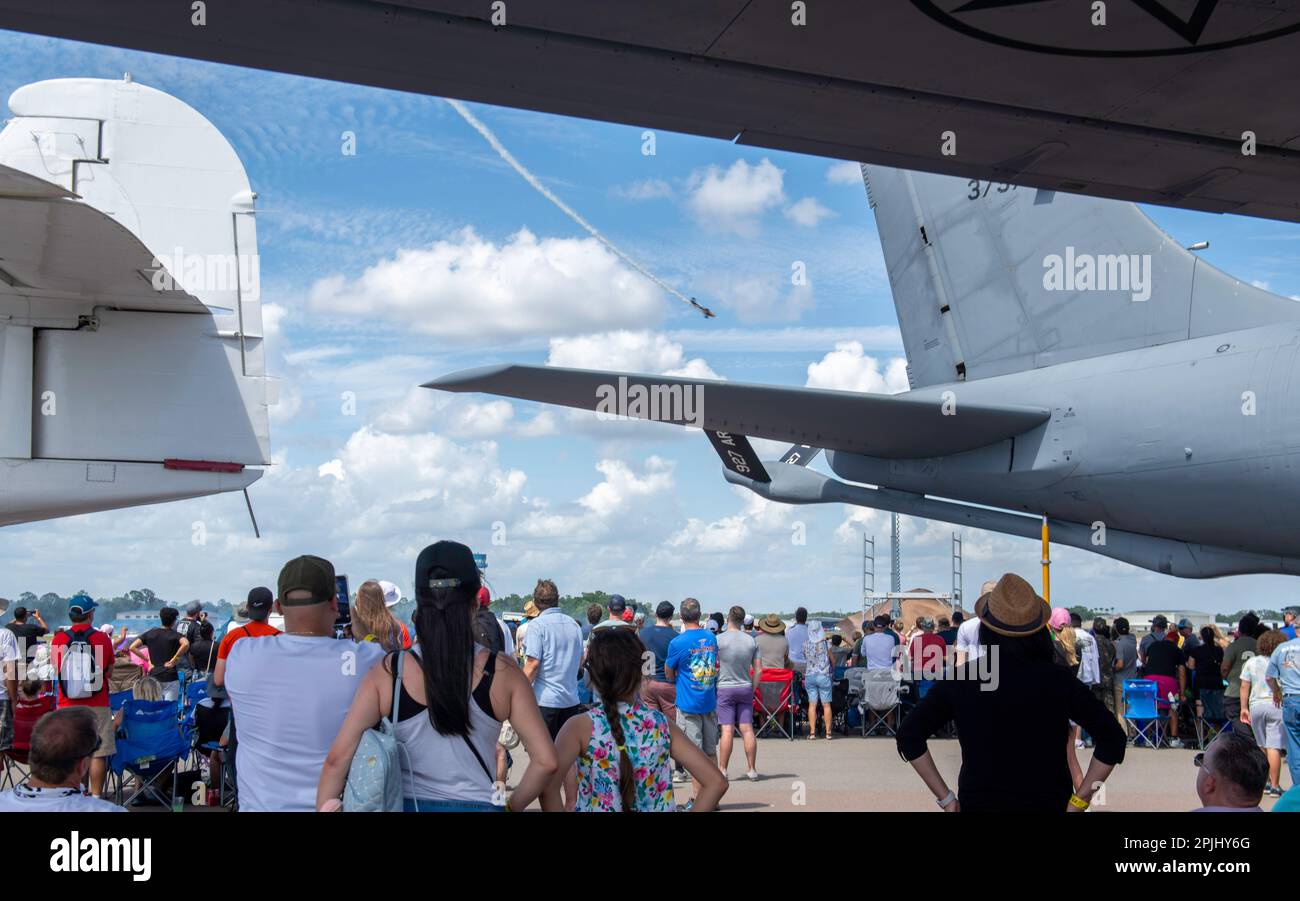 Lakeland, Florida, USA. 1st Apr, 2023. Red Bull Aerobatic Pilot Kevin ...