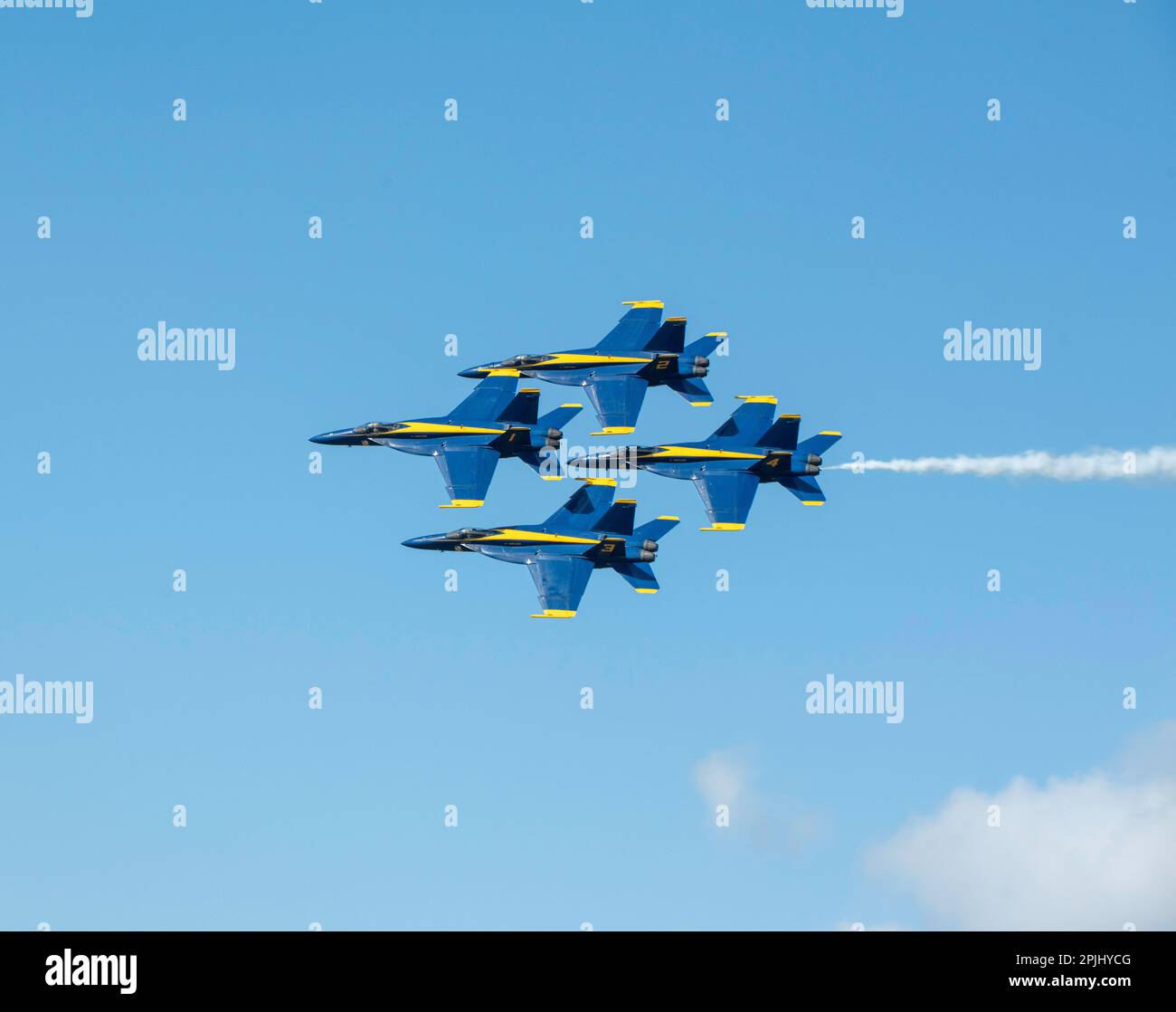 Lakeland, Florida, USA. 1st Apr, 2023. US Navy Blue Angels flying in F ...