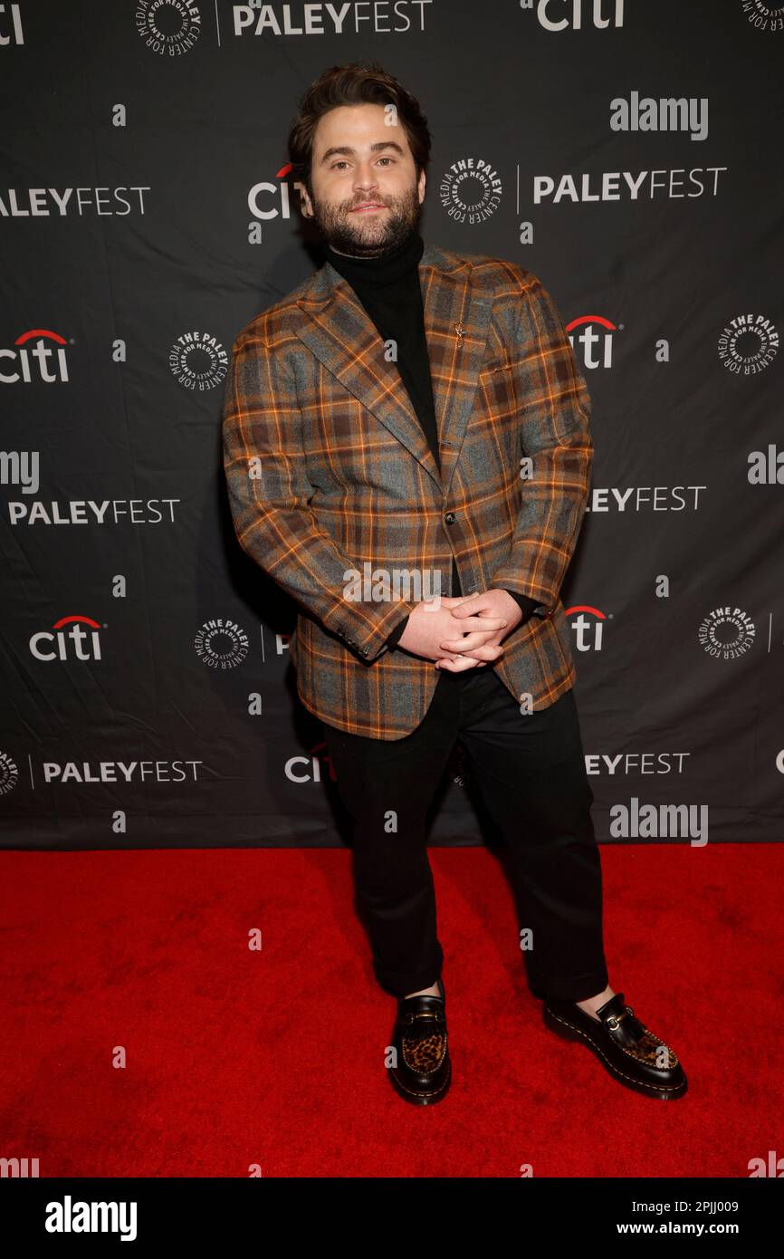 Hollywood, Ca. 2nd Apr, 2023. Jake Borelli at PaleyFest 2023 ...
