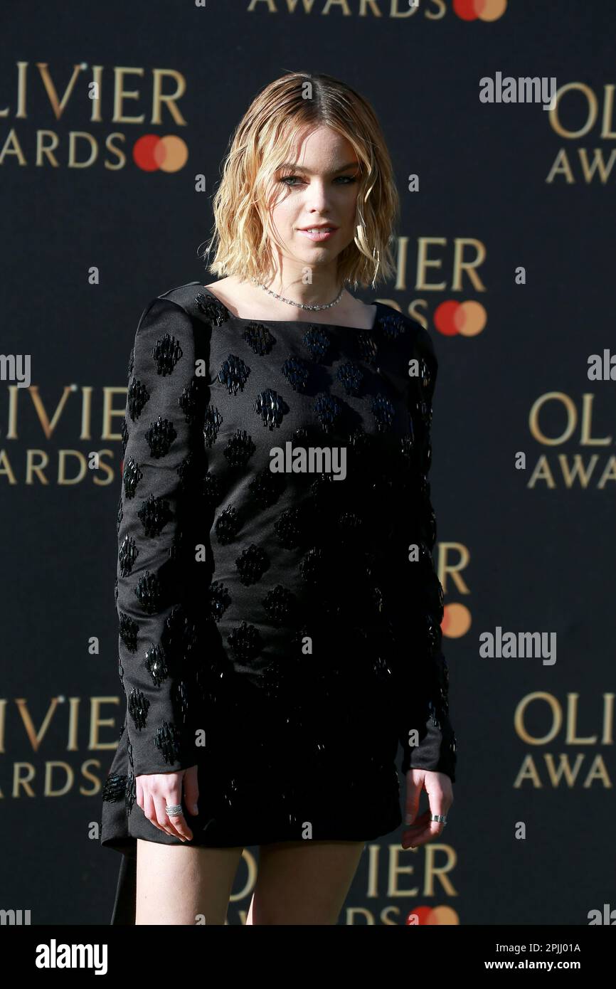 London, UK. 02nd Apr, 2023. Milly Alcock attends The Olivier Awards ...