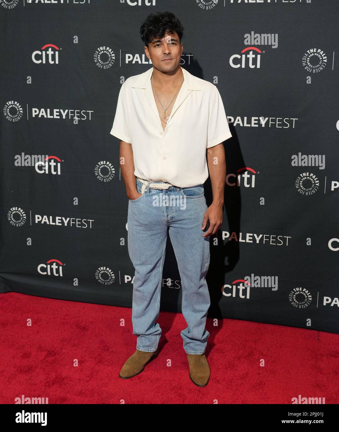 Los Angeles, USA. 02nd Apr, 2023. Niko Terho arrives at The PaleyFest ...