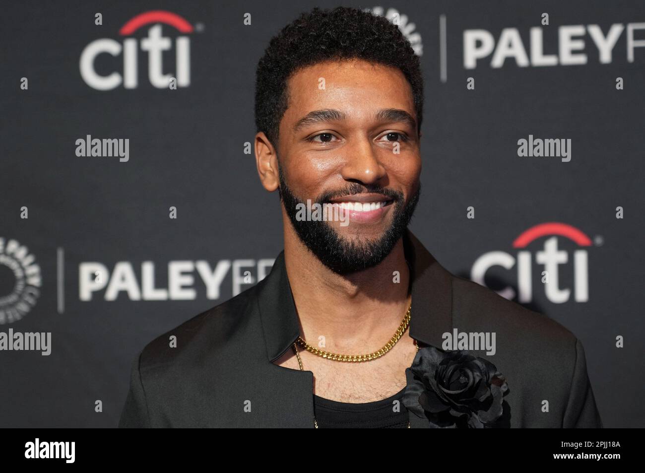 Los Angeles, USA. 02nd Apr, 2023. Anthony Hill arrives at The PaleyFest ...