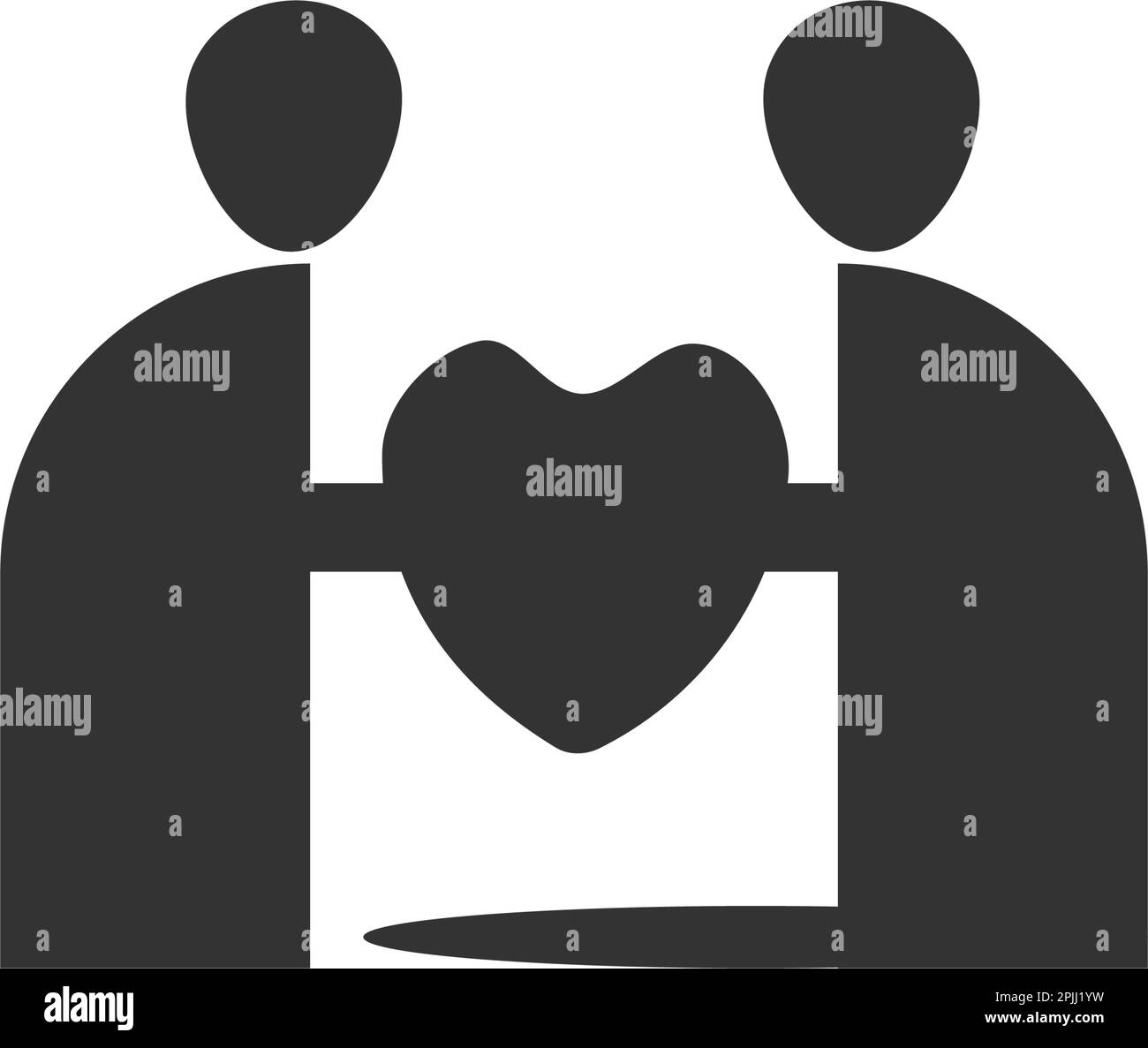 giving love logo template. Icon Illustration Brand Identity. Isolated ...