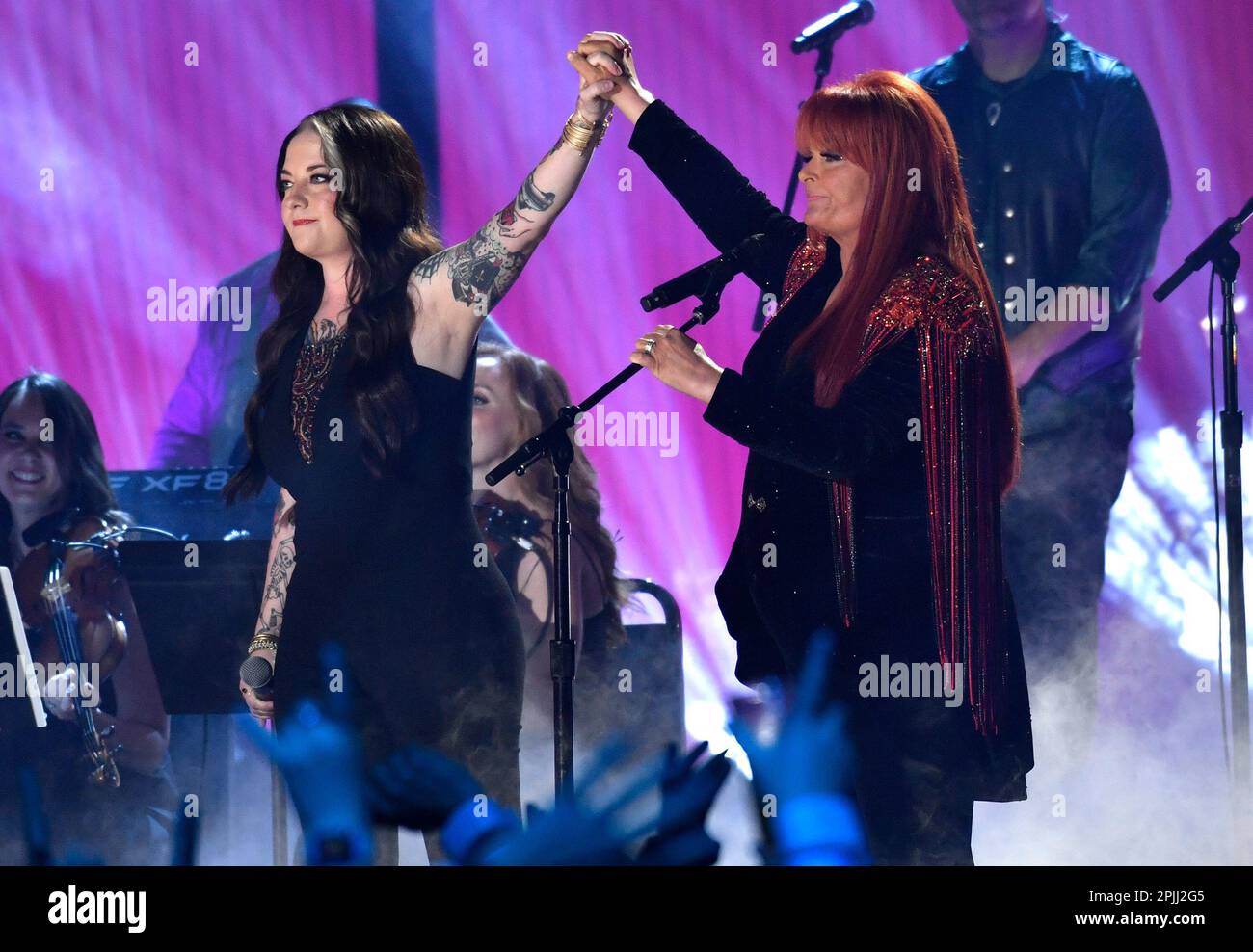 Ashley McBryde, left, and Wynonna Judd perform "I Want To Know What ...