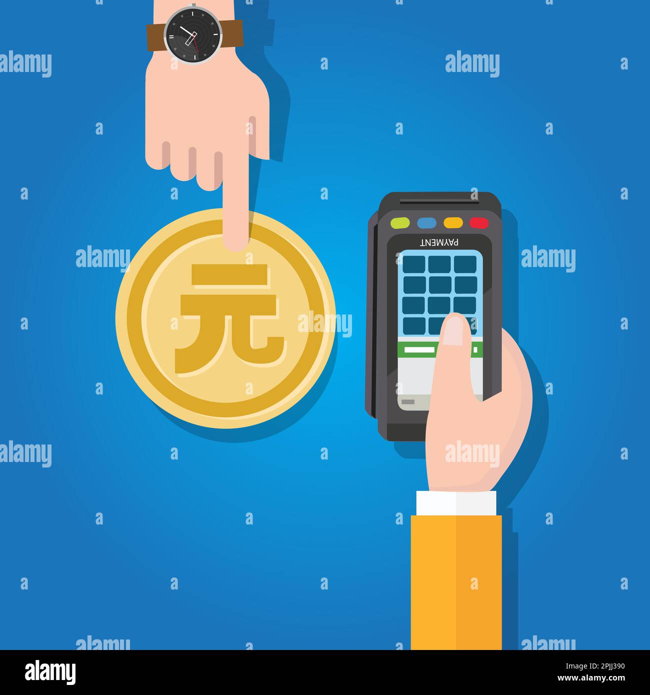 Digital payment china Stock Vector Images - Alamy