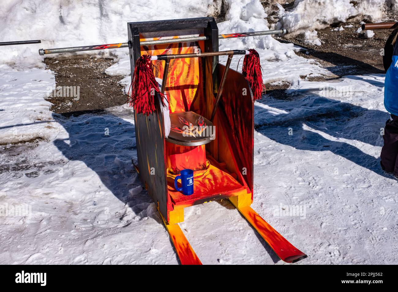 Winter celebration in Stanley, Idaho Stock Photo - Alamy