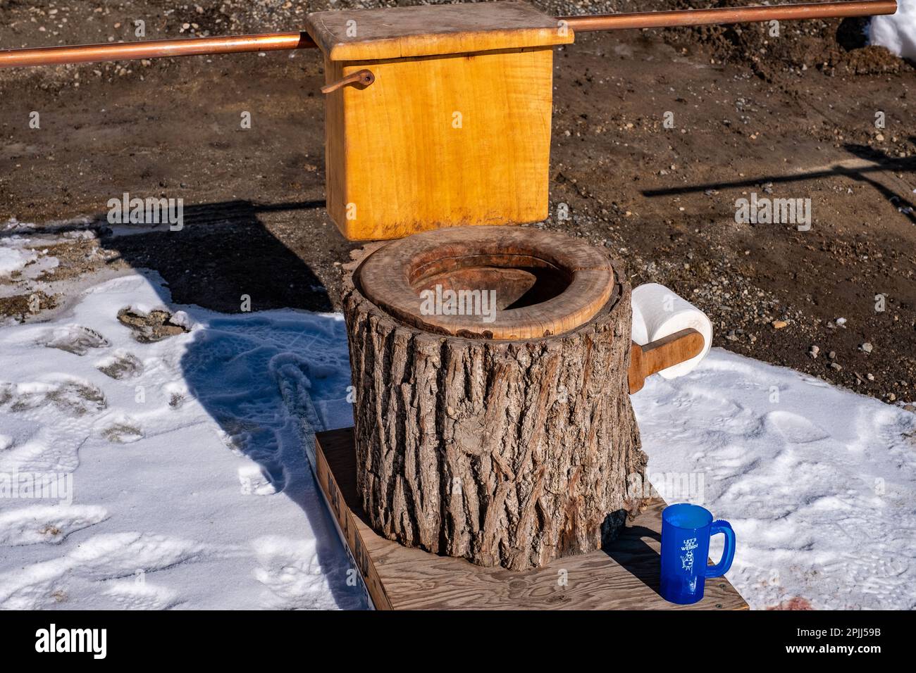 Winter celebration in Stanley, Idaho Stock Photo - Alamy