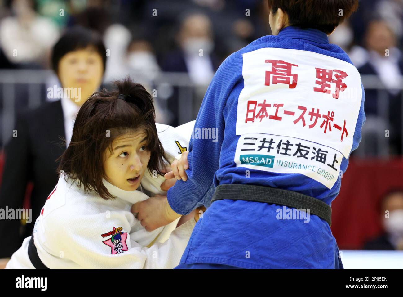 Fukuoka, Japan. 1st Apr, 2023. (L-R) Tsukasa Yoshida, Ayami Takano Judo ...