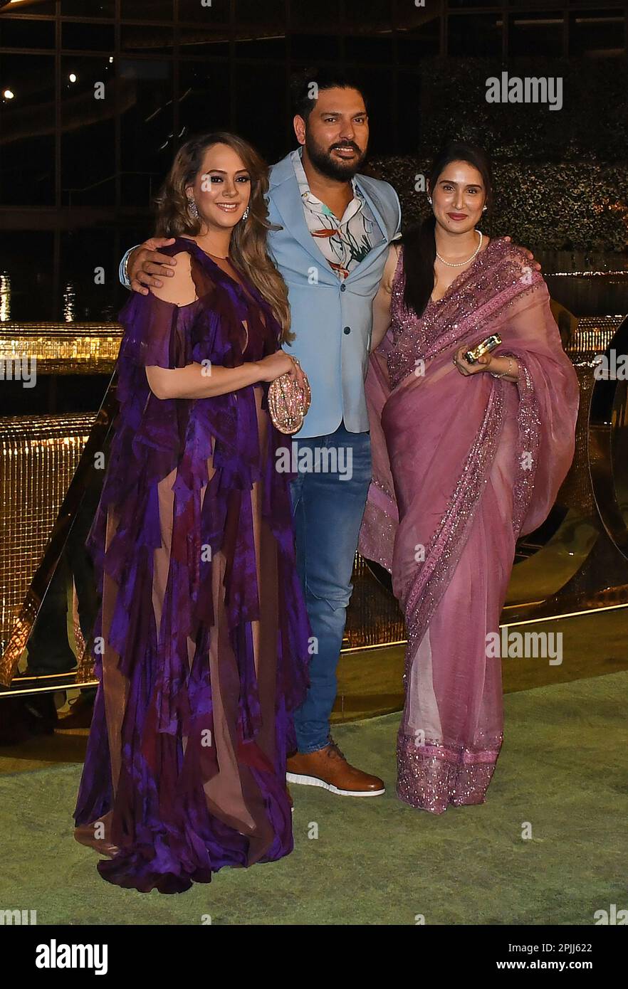 Mumbai, India. 31st Mar, 2023. L-R British actress and model Hazel ...