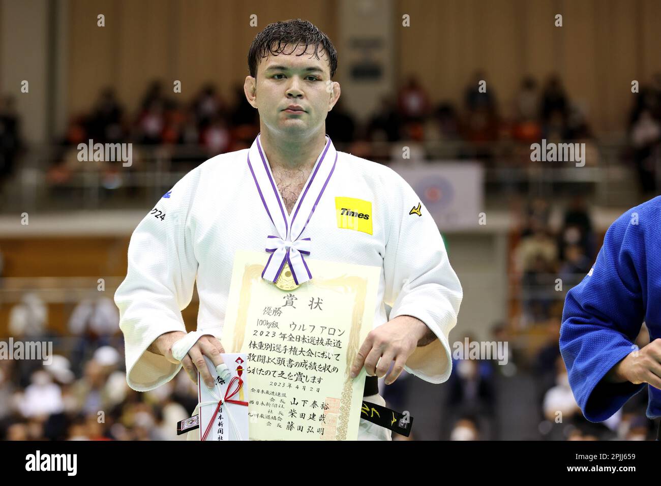 Fukuoka, Japan. 2nd Apr, 2023. Aron Wolf Judo : All Japan Selected Judo Championships Men's ...