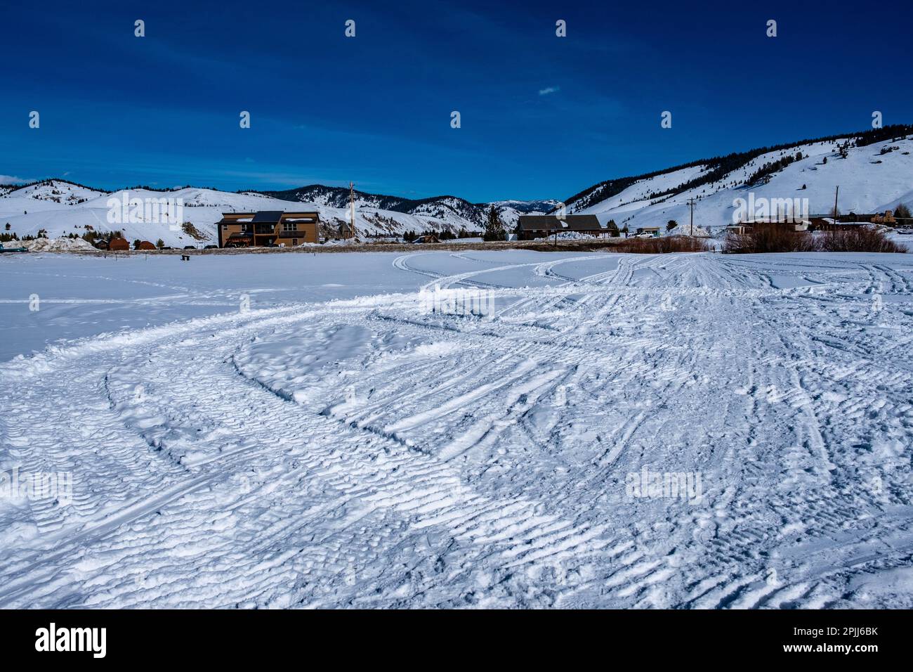 Winter celebration in Stanley, Idaho Stock Photo - Alamy