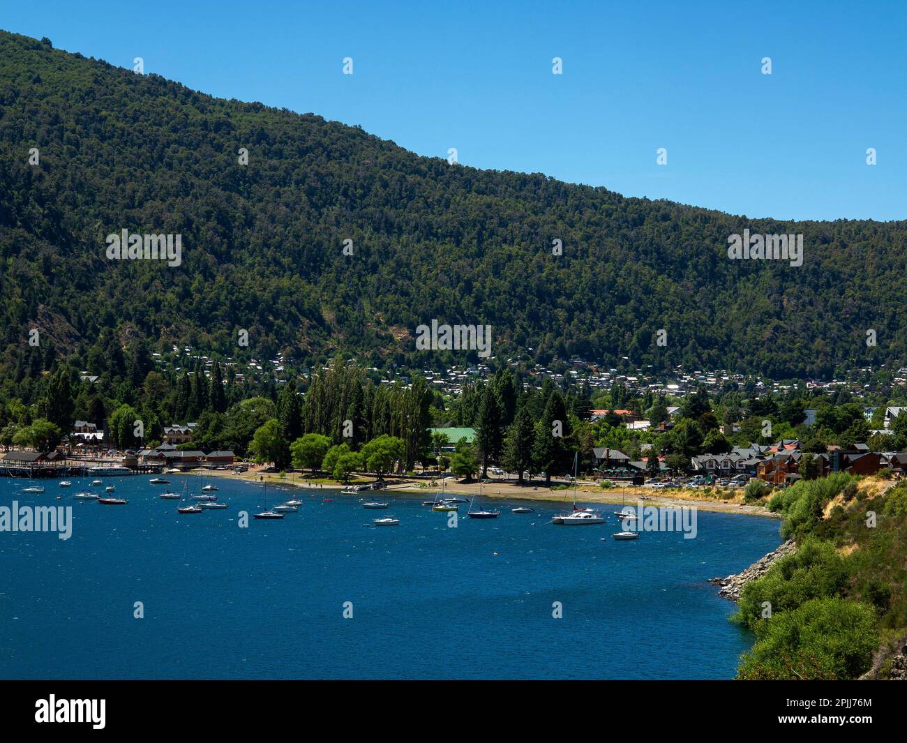 San Martin de Los Andes where starts the Ruta de Los Siete Lagos (Seven ...