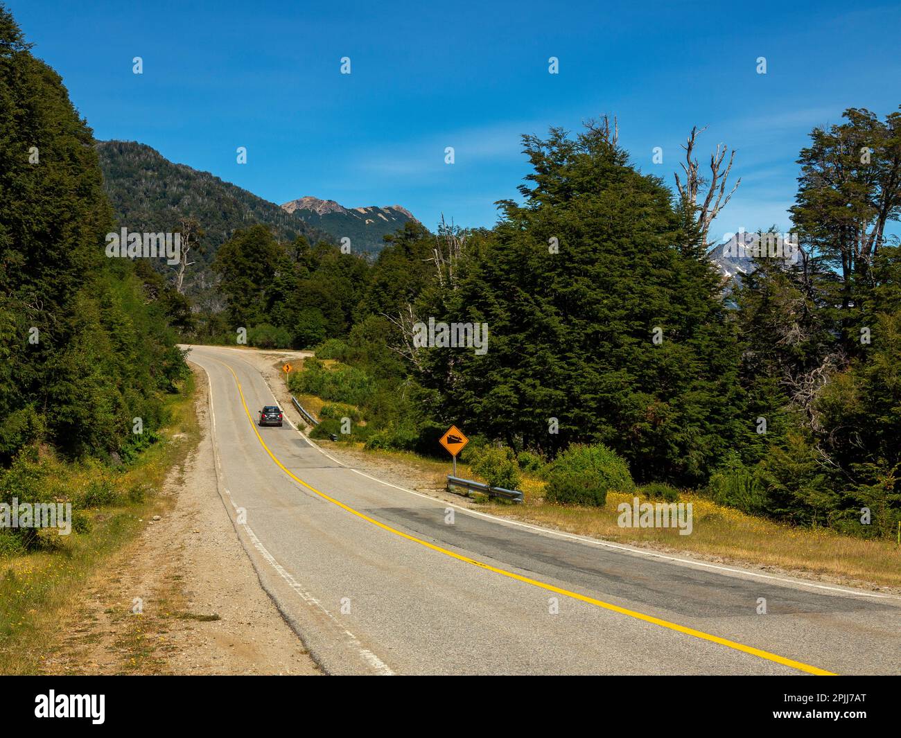 Ruta de Los Siete Lagos (Seven Lakes Read) near Lake Falkner, Ruta 40 ...