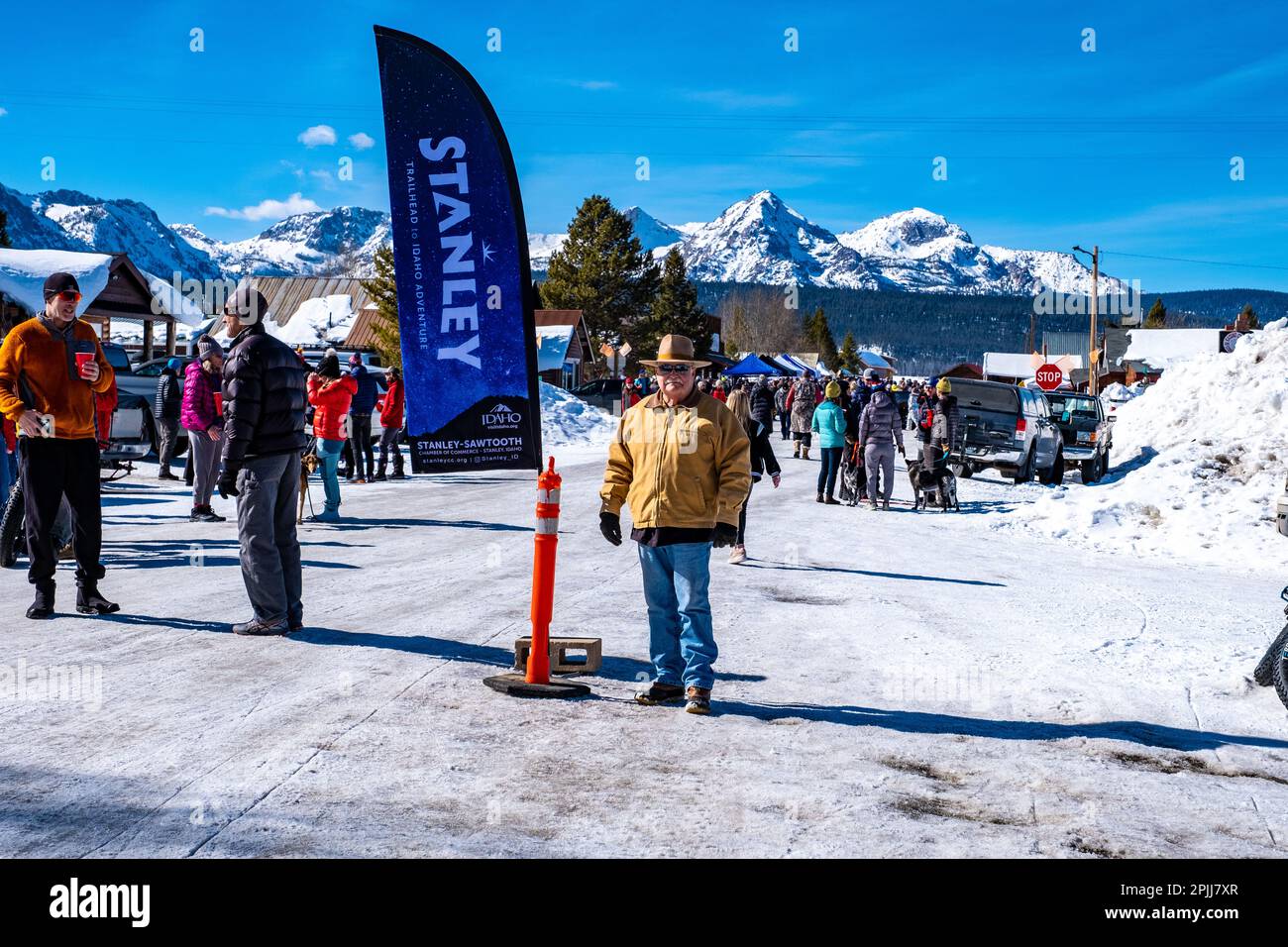Winter celebration in Stanley, Idaho Stock Photo - Alamy