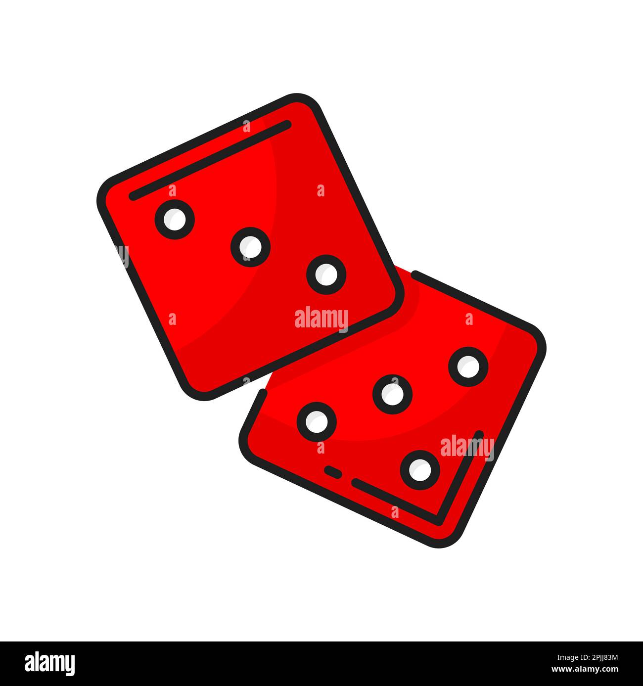 Pair of die Stock Vector Images - Alamy