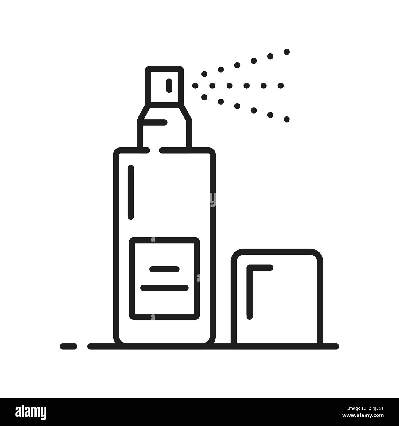 Spray bottle icon, cosmetic container for face and skin care, vector ...